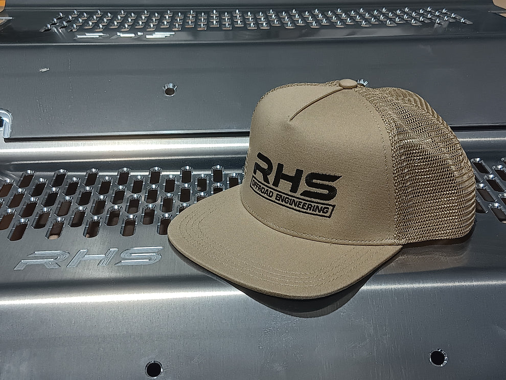 Cap trucker Khaki RHS logo – RHS Offroad Engineering