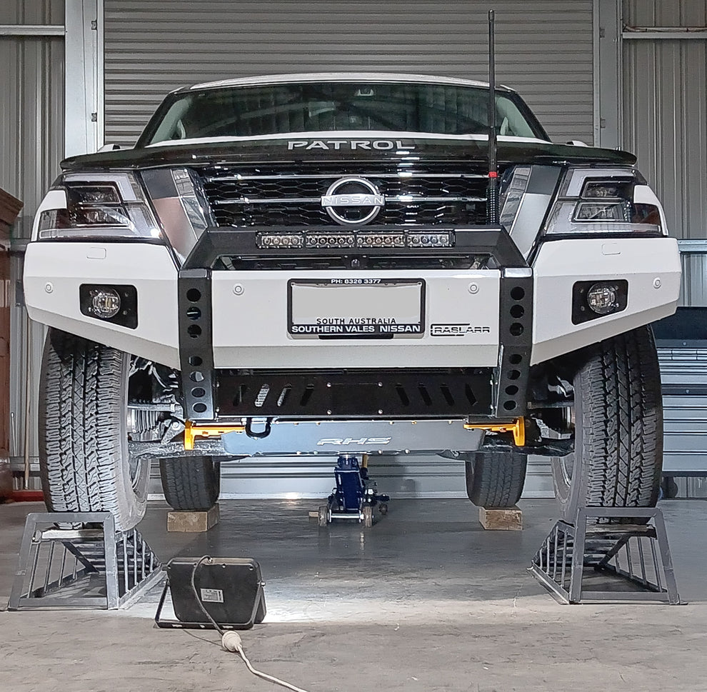 Nissan Patrol Y62 bash plates (incl HBMC) by RHS – RHS Offroad Engineering